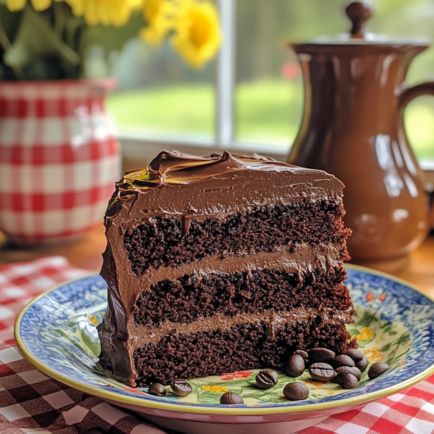 3-Layer Chocolate Mocha Cake with Luxurious Mocha Buttercream Frosting ...