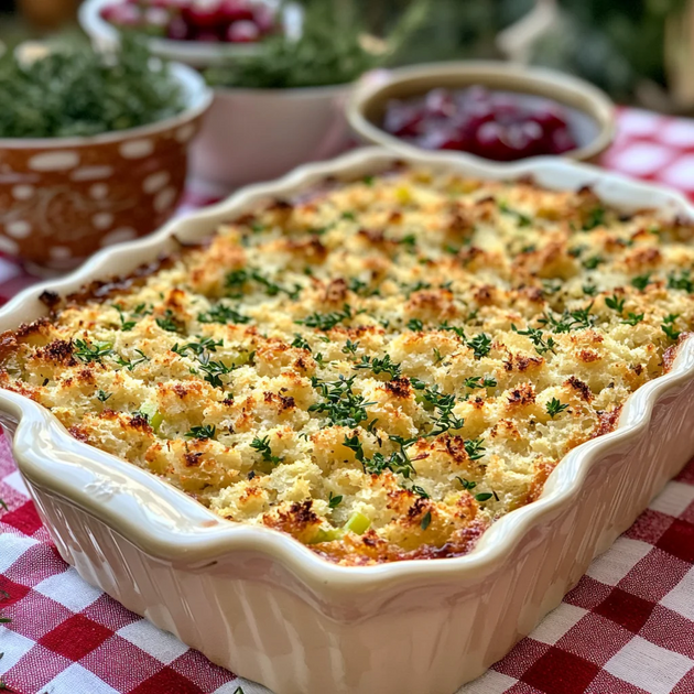 Classic Herb and Butter Turkey Stuffing (Baked Separately ...