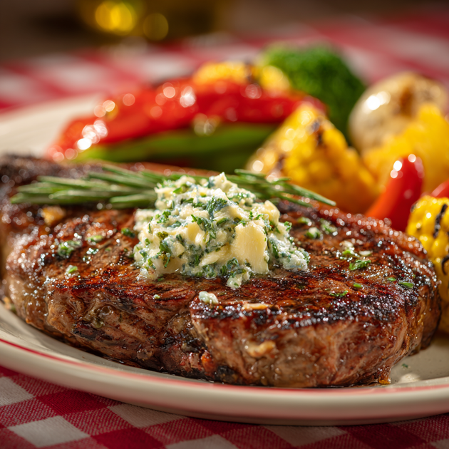 Classic Ribeye Steak & Herb Butter – Grandmother's Closet