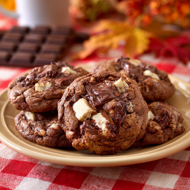 Triple Chocolate Chunk Cookies – Grandmother's Closet